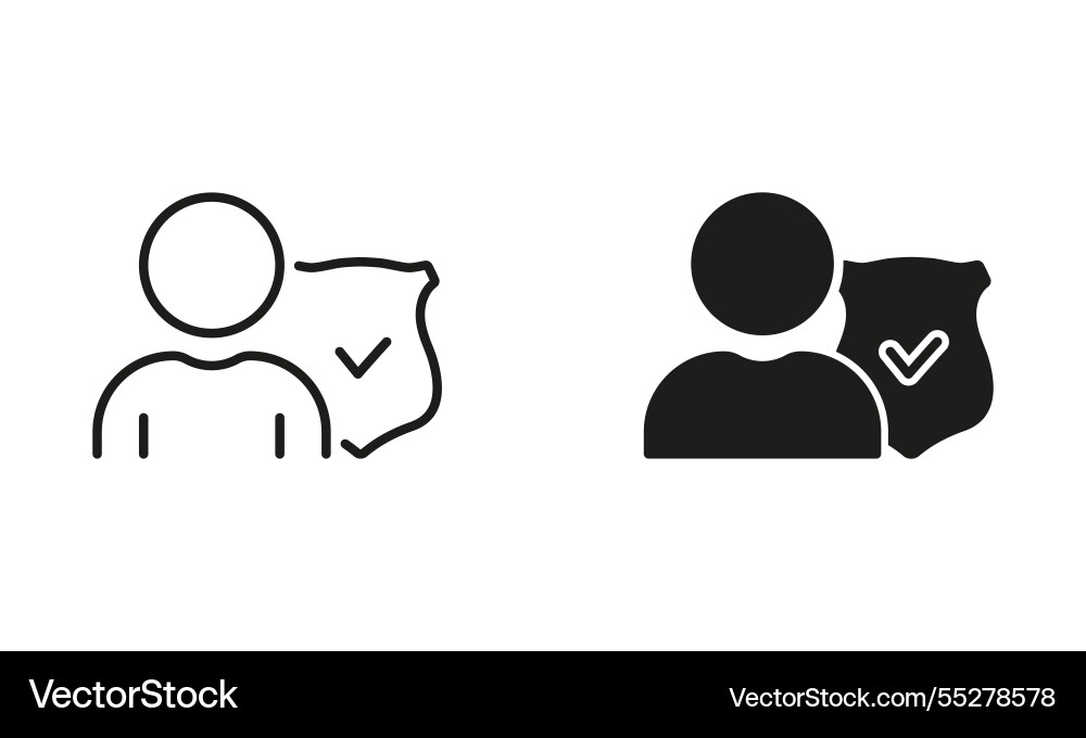 Safety in business symbol secure authentication Vector Image