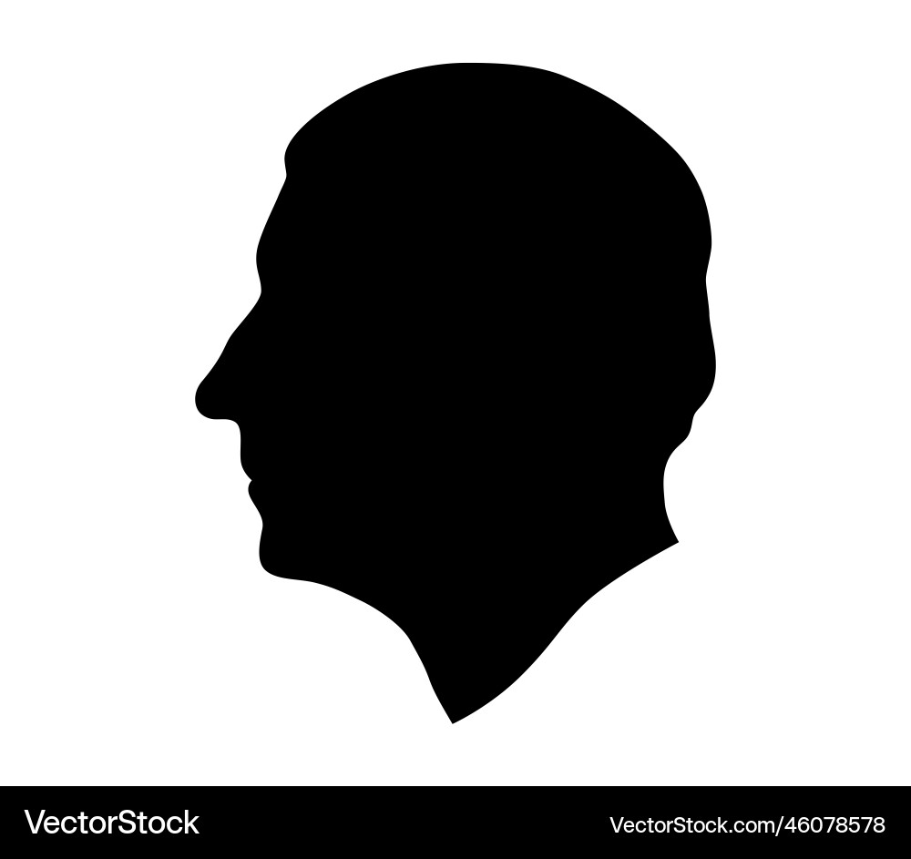 Silhouette of king charles iii Royalty Free Vector Image