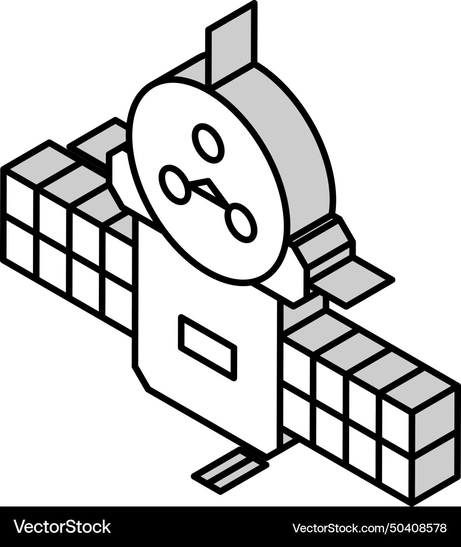 Space probe aeronautical engineer isometric icon Vector Image