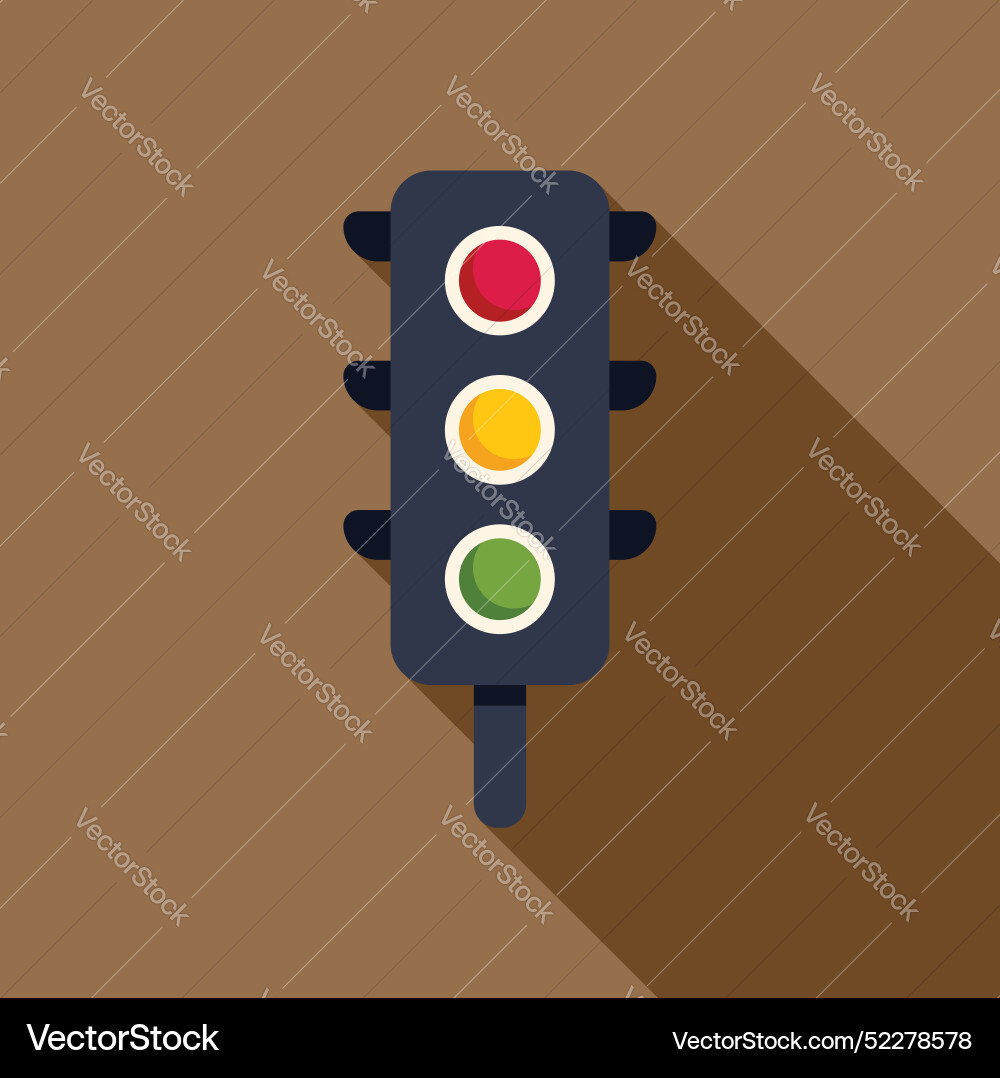 Traffic light showing green signaling go Vector Image