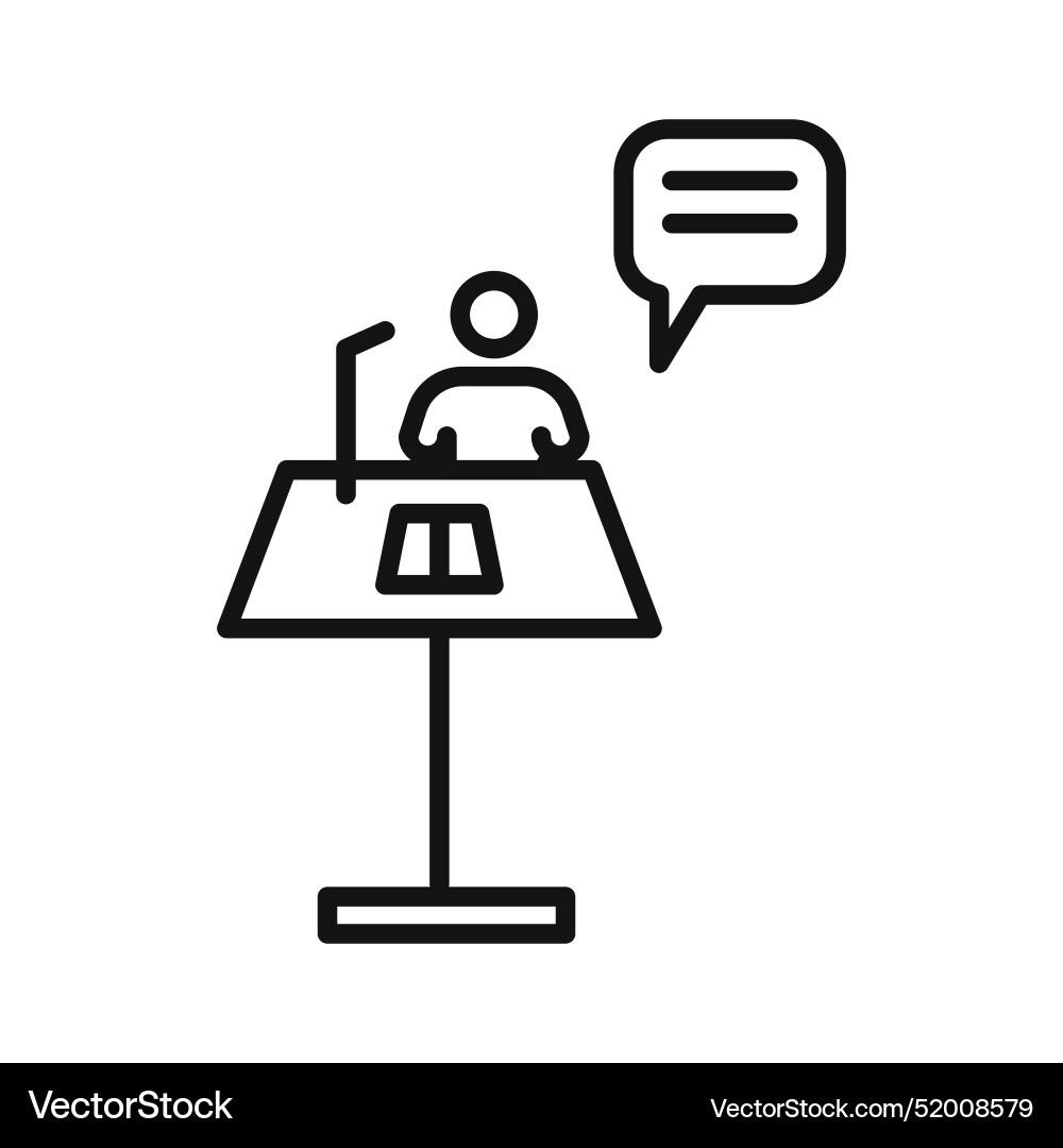 Engaging presentation icon for business proposals Vector Image