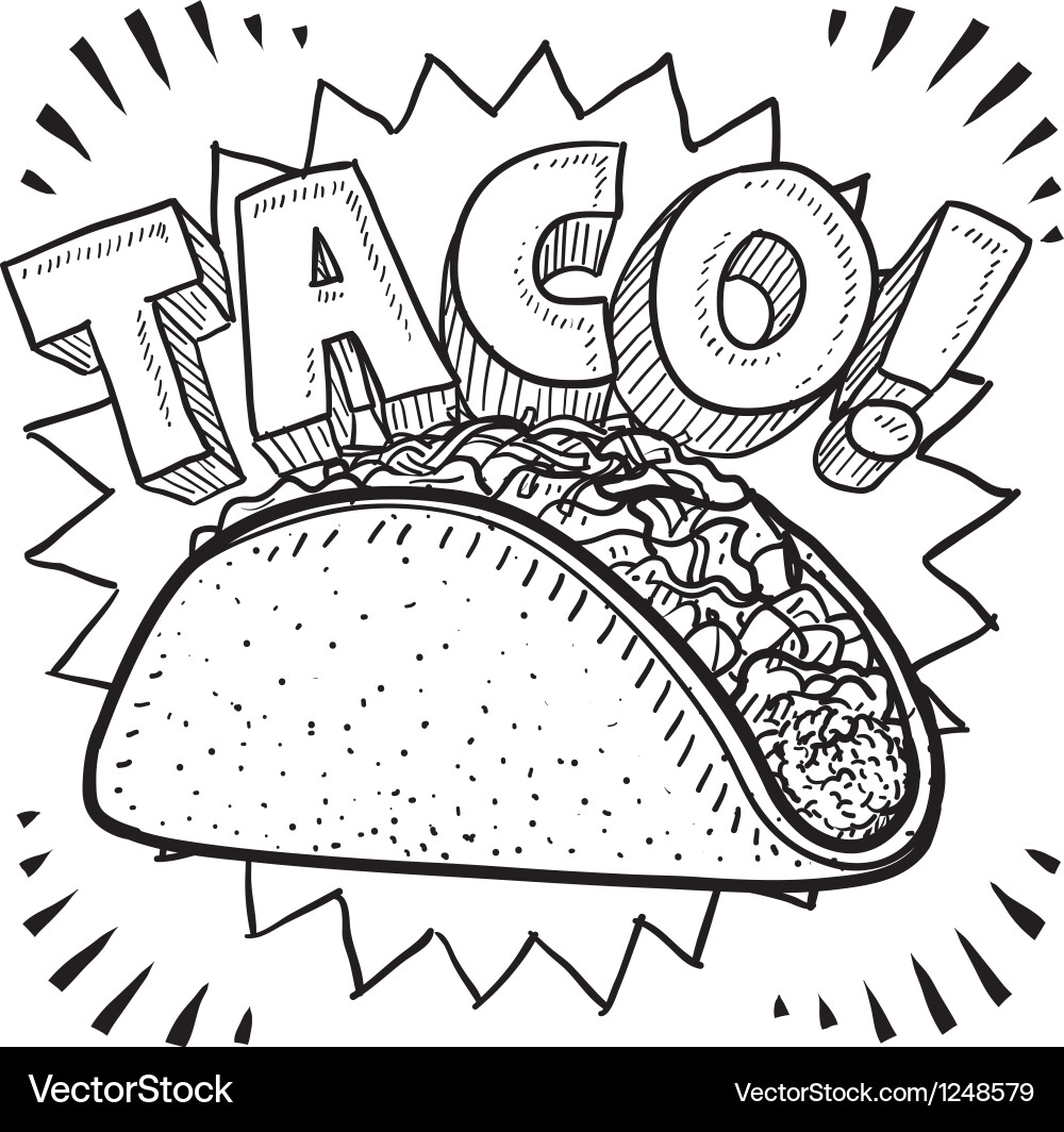 Taco Outline Vector Images (over 5,000)