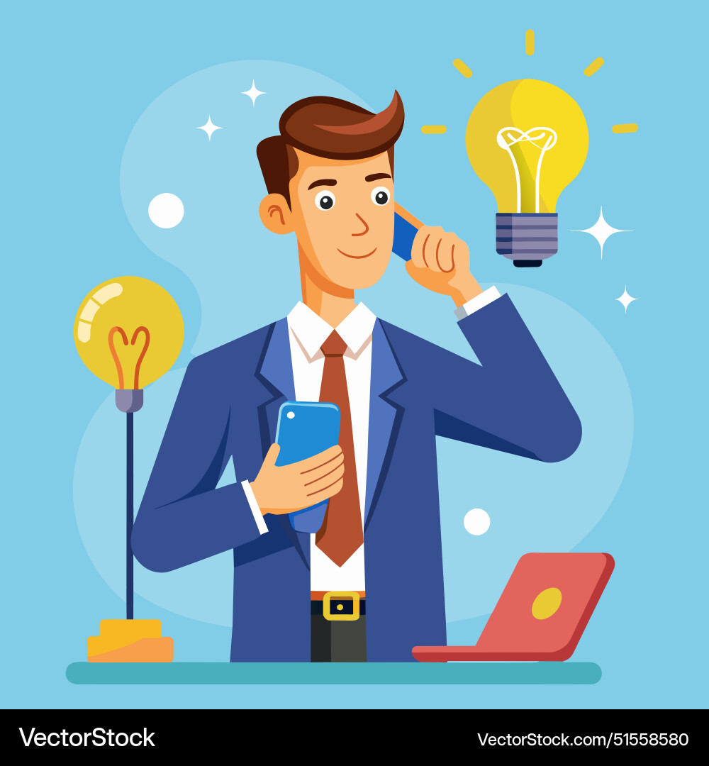 Communicate idea advice or solution good Vector Image
