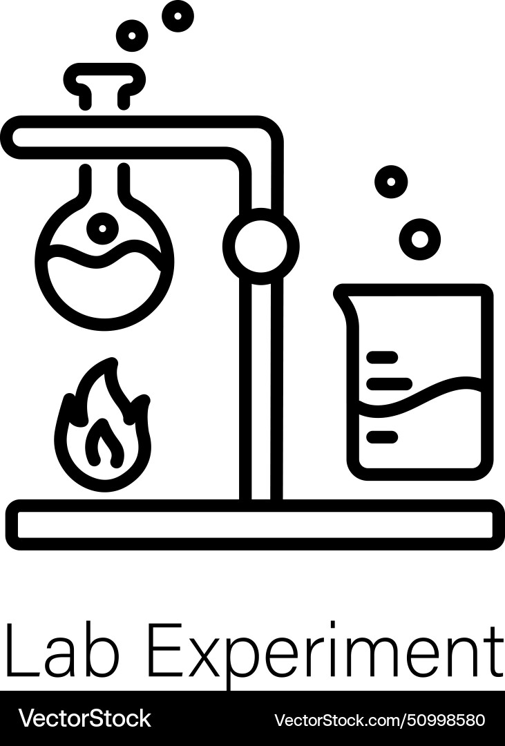 Lab experiment Royalty Free Vector Image - VectorStock
