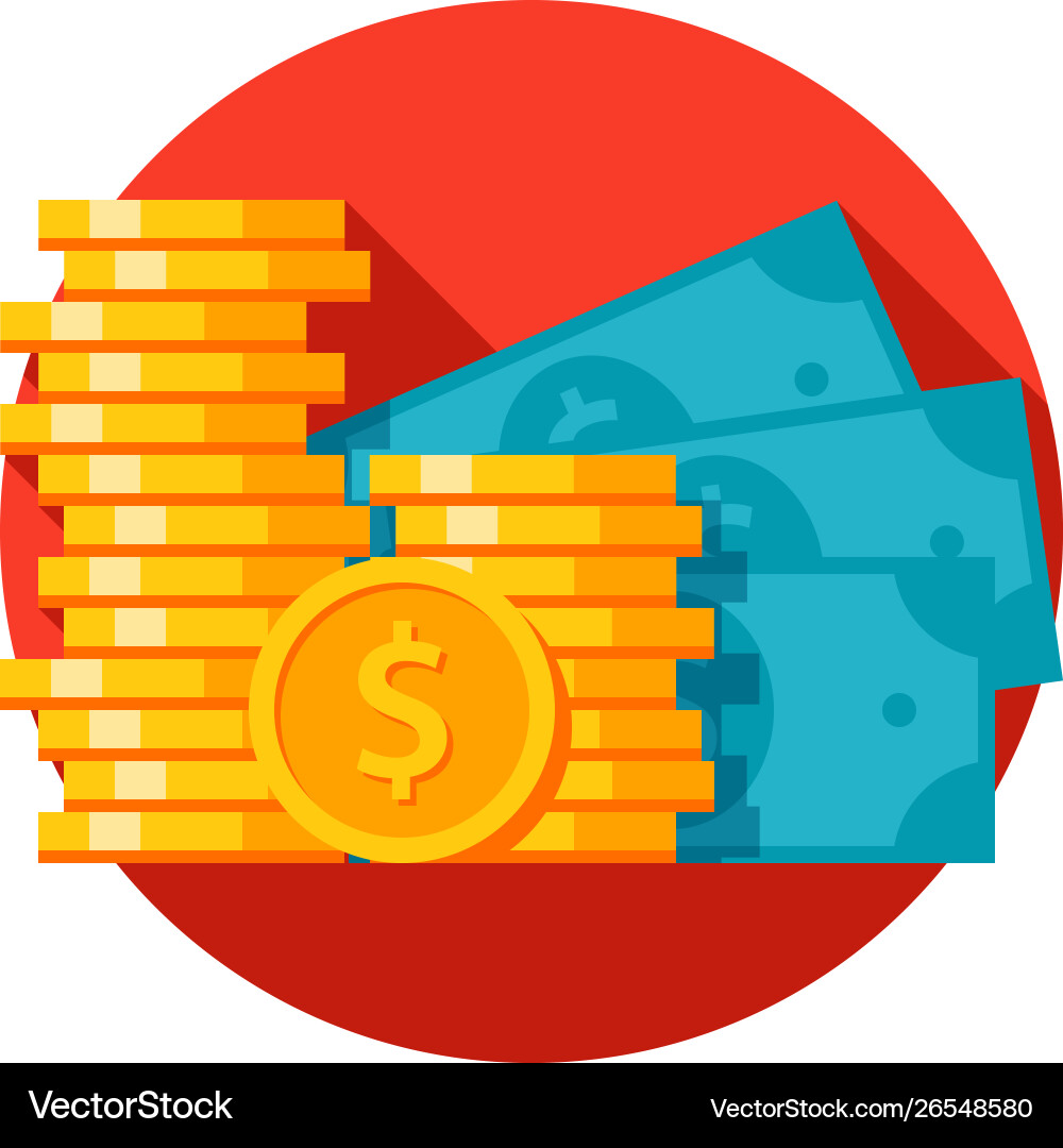 Money Stack Icon Royalty Free Vector Image - VectorStock