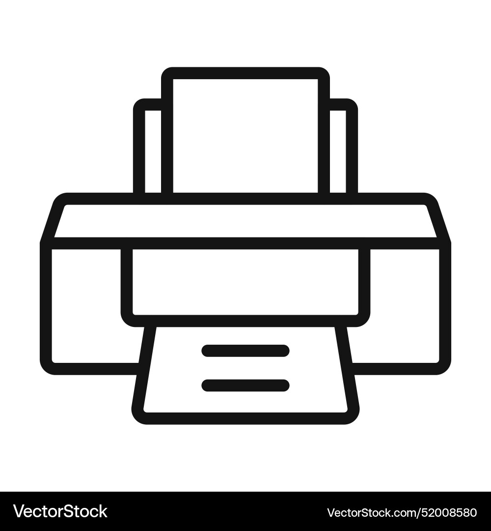 Printer icon perfect for office and document Vector Image