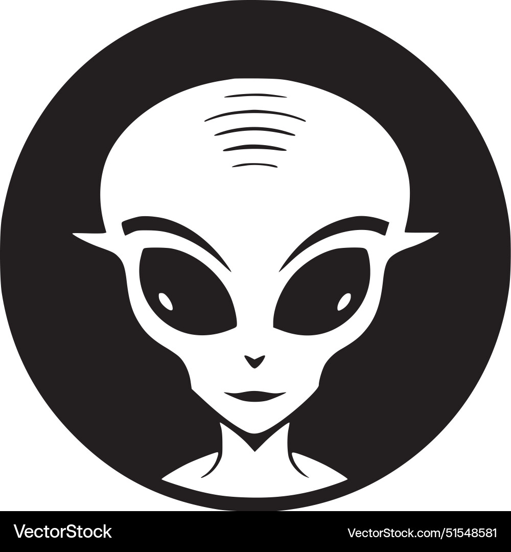 Alien - high quality logo - ideal for t-shirt Vector Image