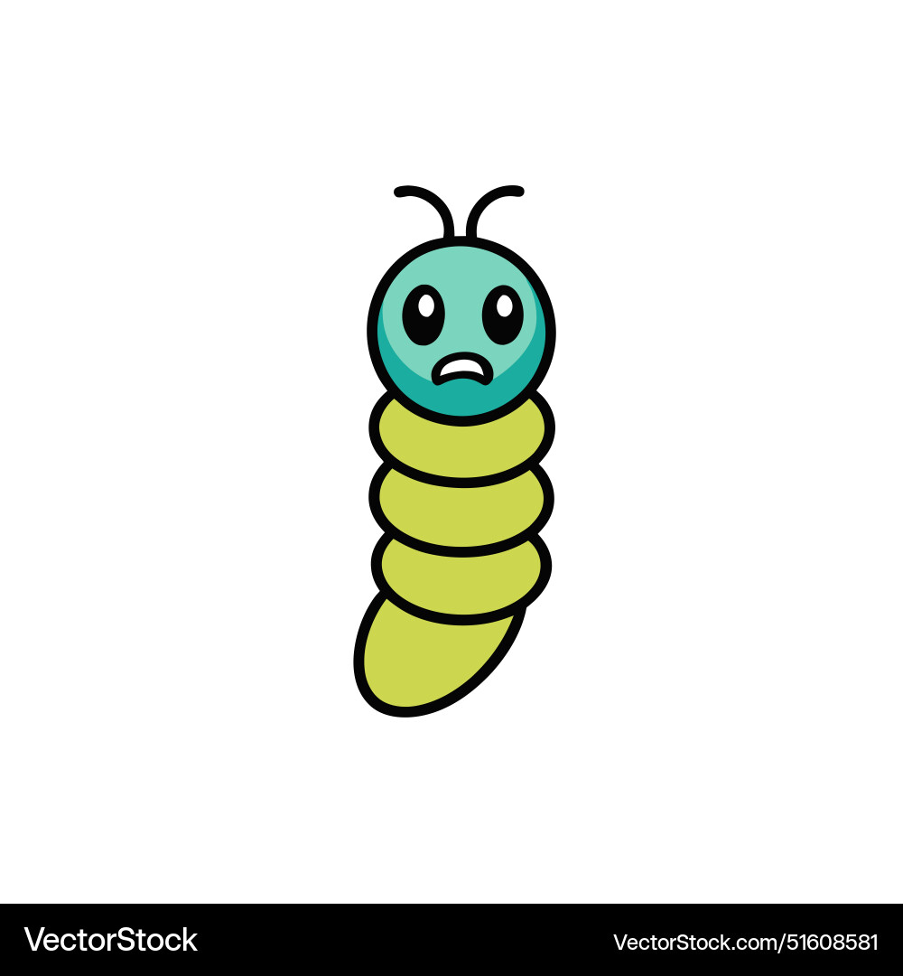 Bamboo worm cries icon Royalty Free Vector Image