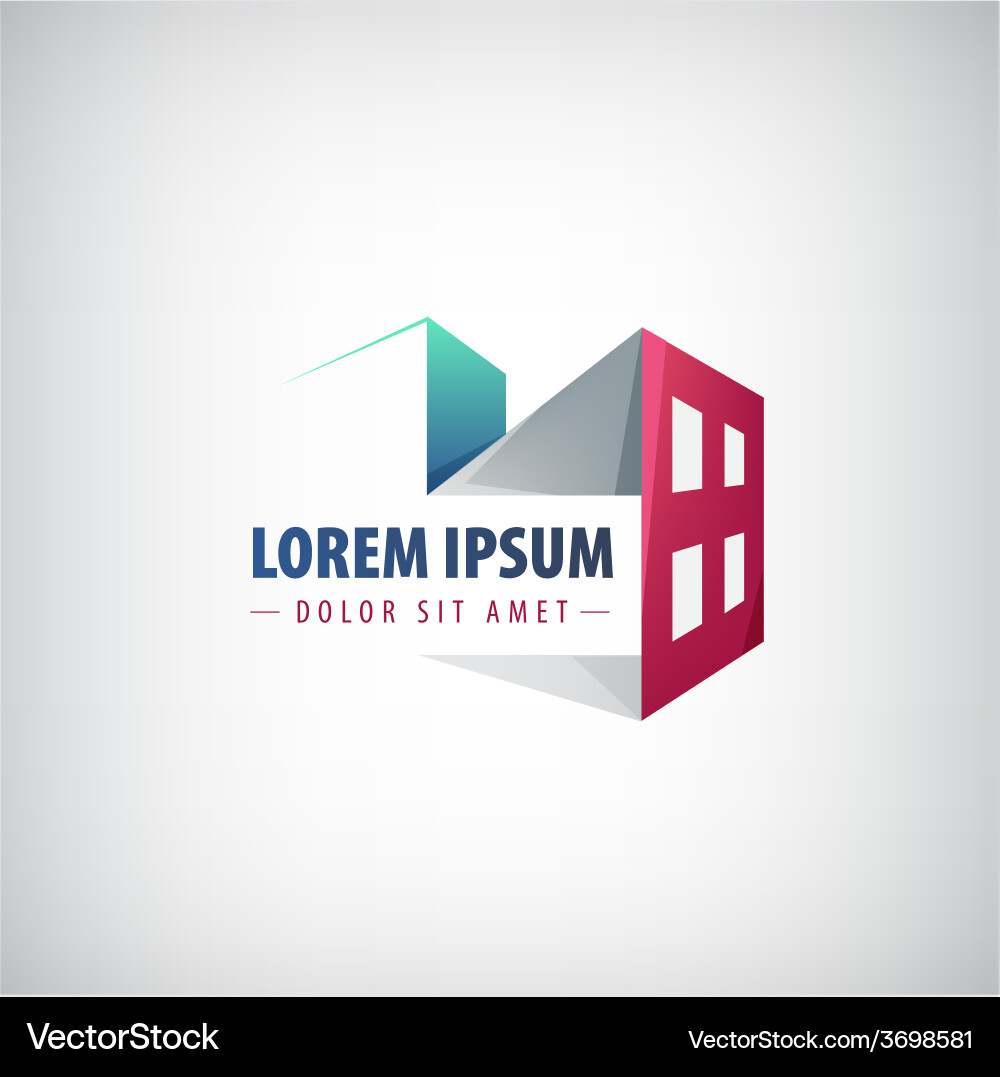 Building icon logo for the company Royalty Free Vector Image