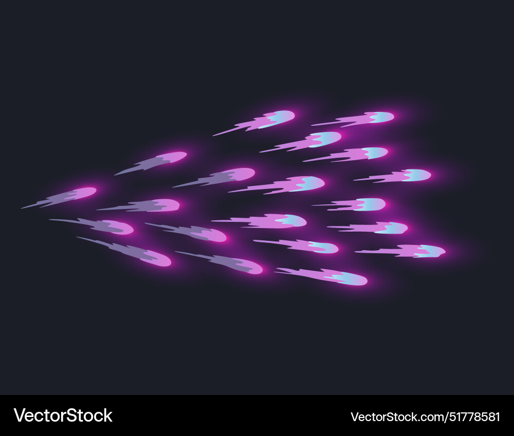 Cartoon laser gun beam alien combat weapon rays Vector Image