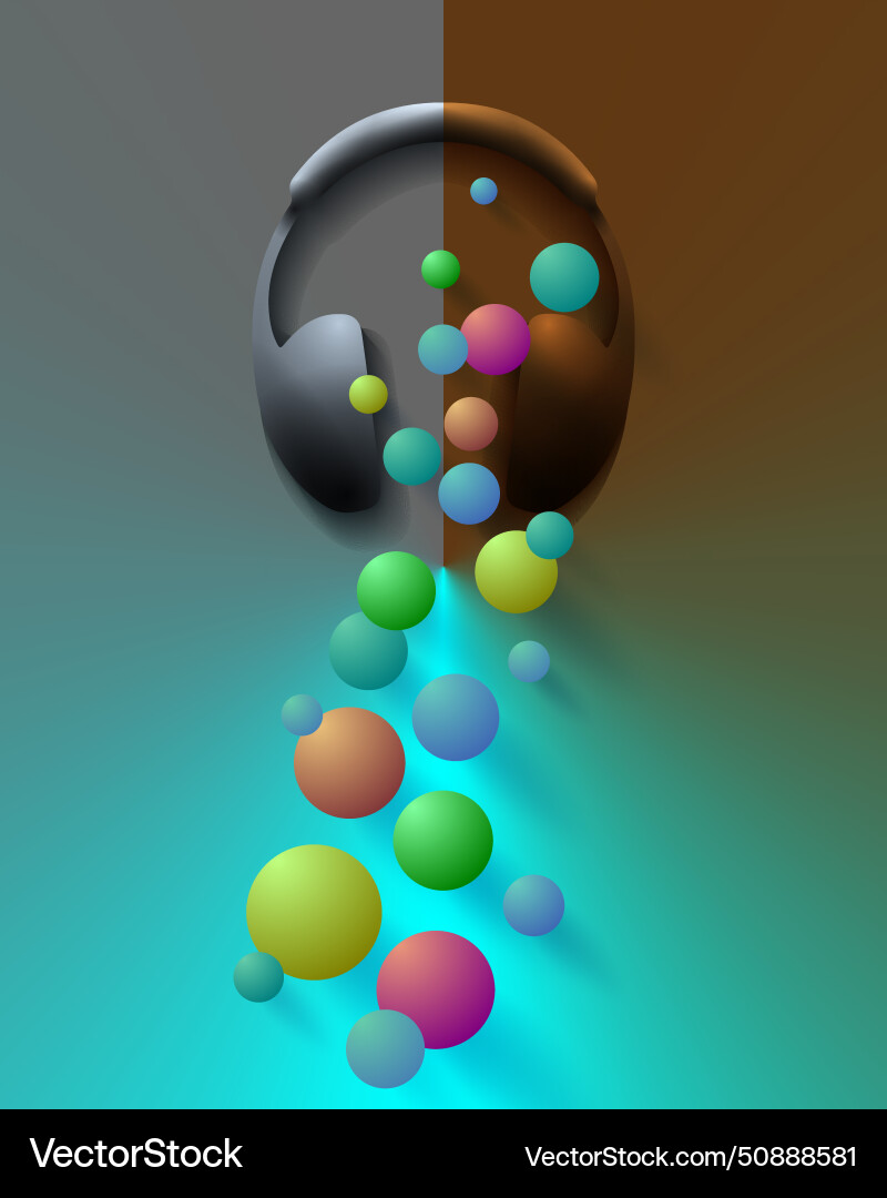 Colorful falling balls Royalty Free Vector Image