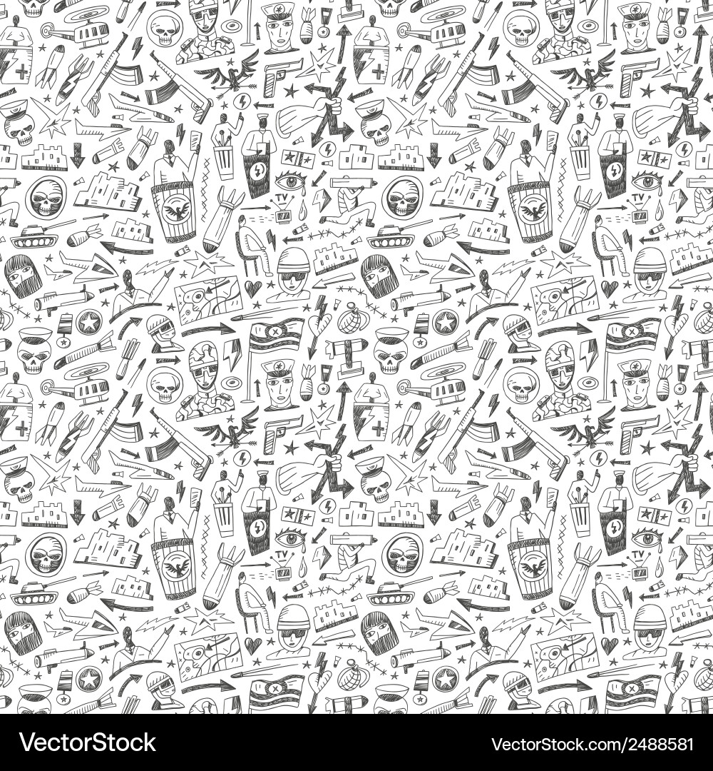 War - seamless background Royalty Free Vector Image