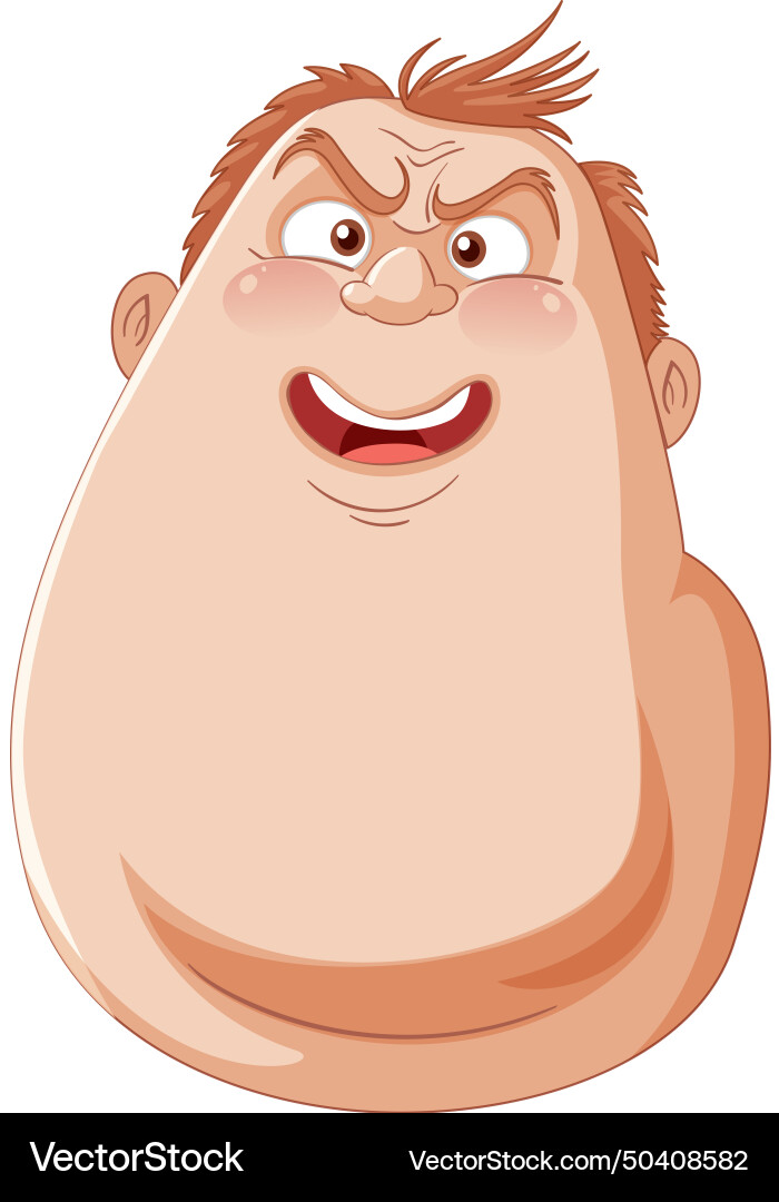 A happy smiling cartoon man Royalty Free Vector Image