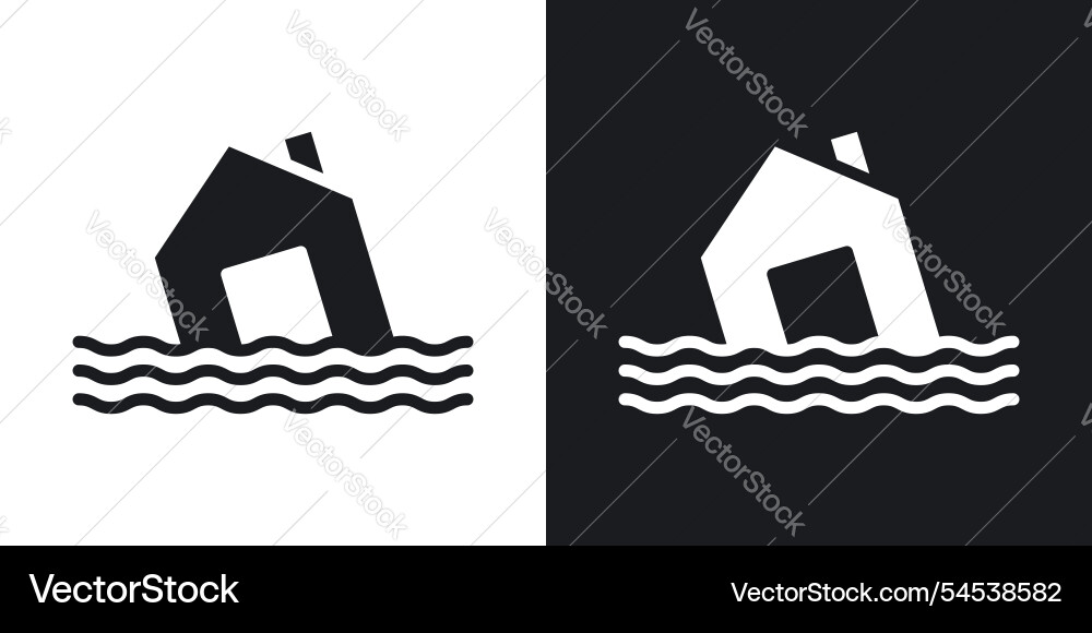 Flood icon Royalty Free Vector Image - VectorStock