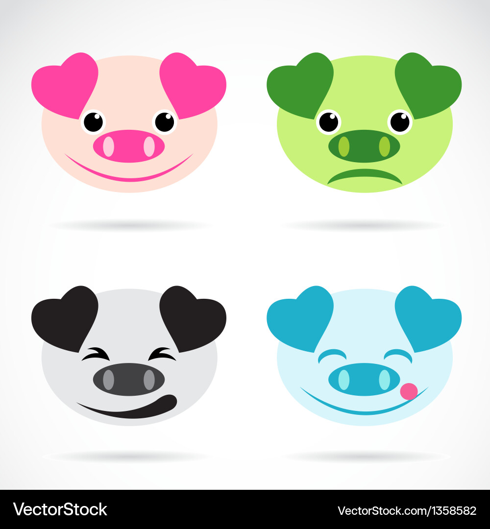 Image of an pig face Royalty Free Vector Image