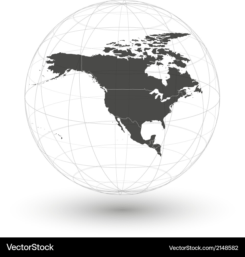 North america map background Royalty Free Vector Image