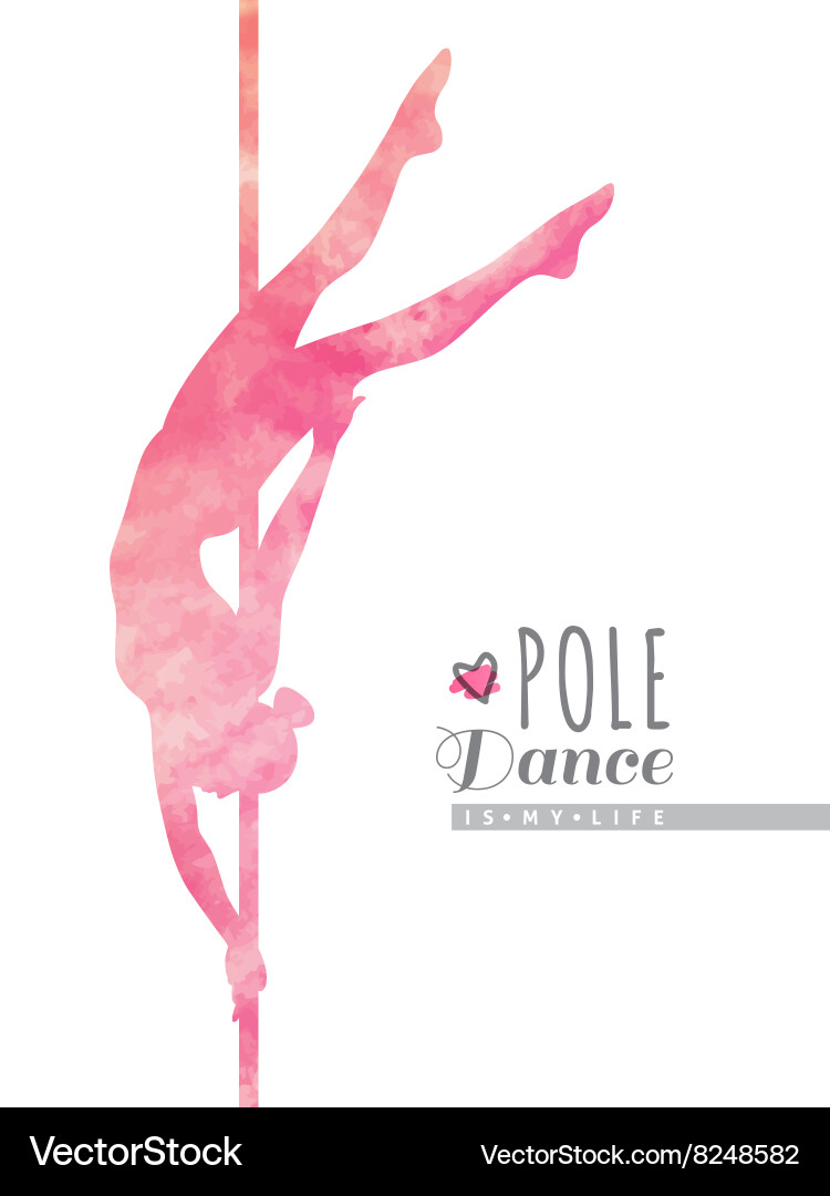 Pole dance Royalty Free Vector Image - VectorStock