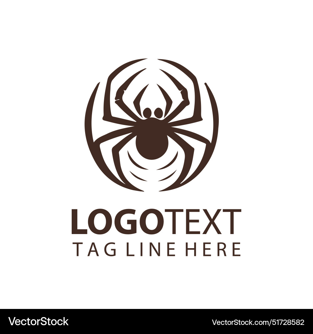 Spider logo Royalty Free Vector Image - VectorStock