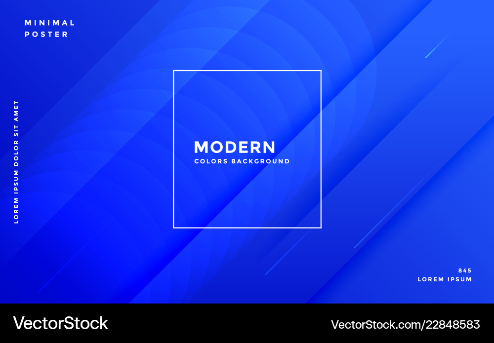 Awesome blue modern banner design template Vector Image