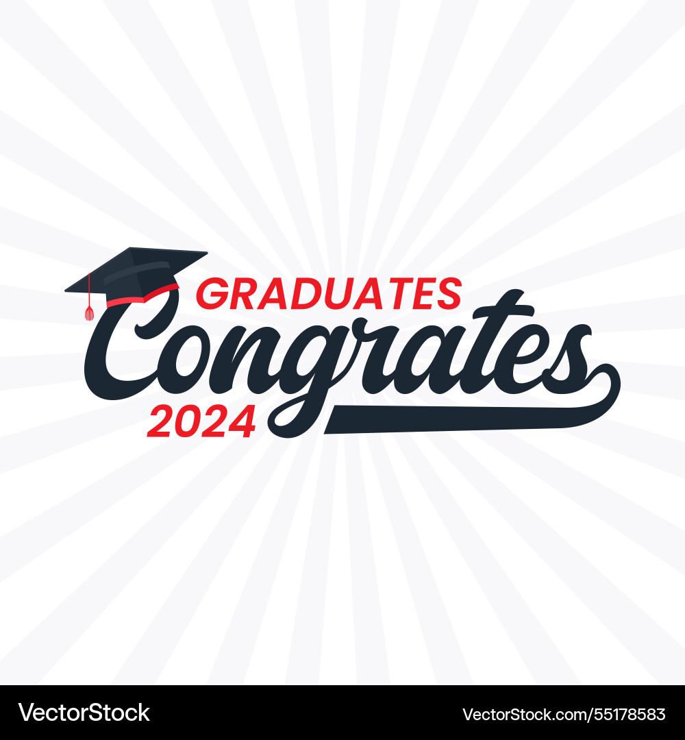 Congrats lettering Royalty Free Vector Image - VectorStock
