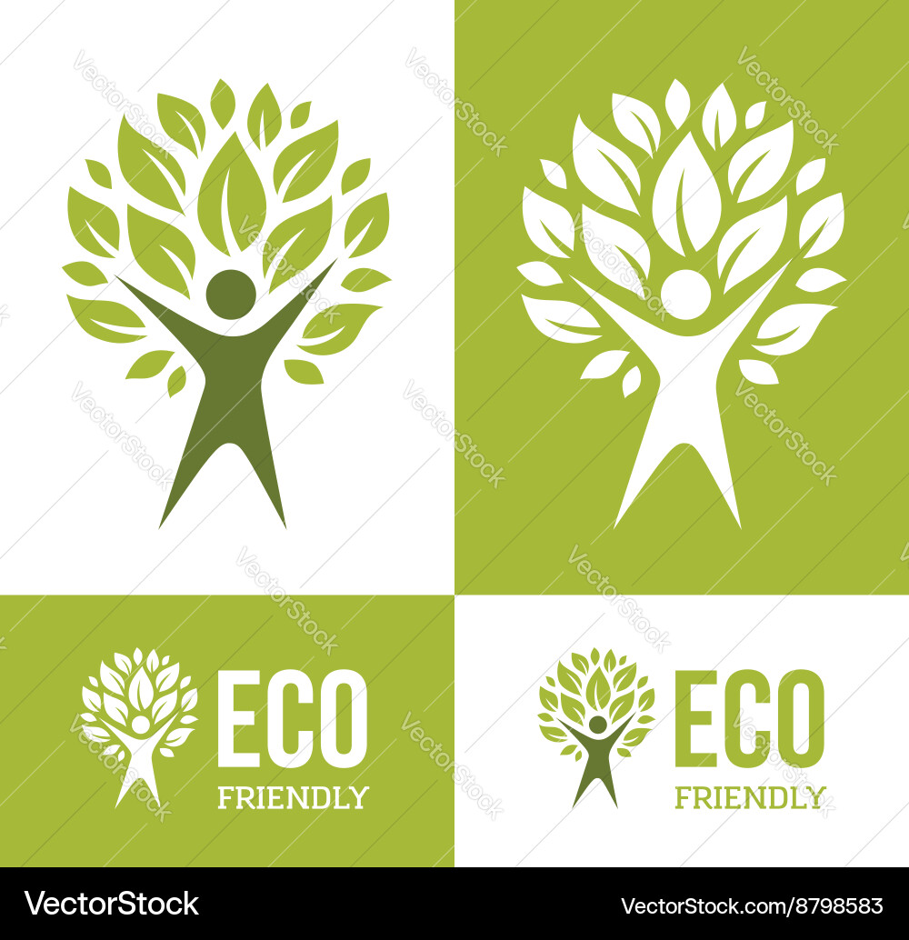 Green man tree Royalty Free Vector Image - VectorStock