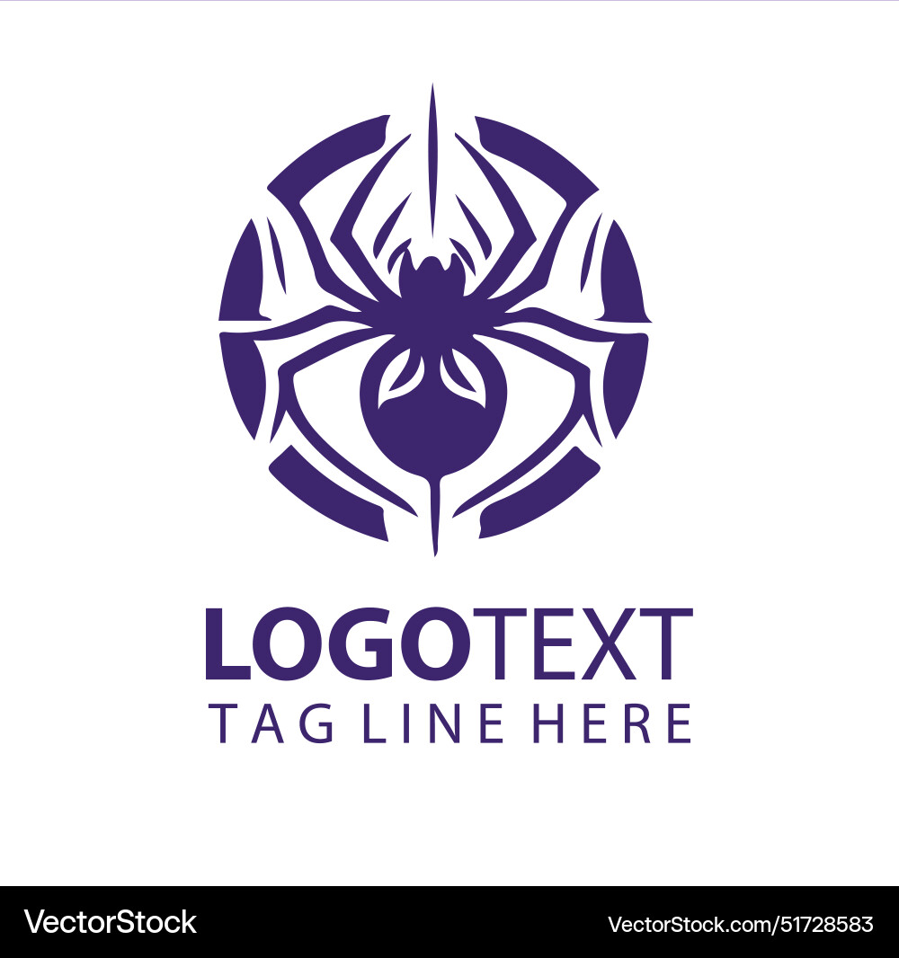 Spider logo Royalty Free Vector Image - VectorStock