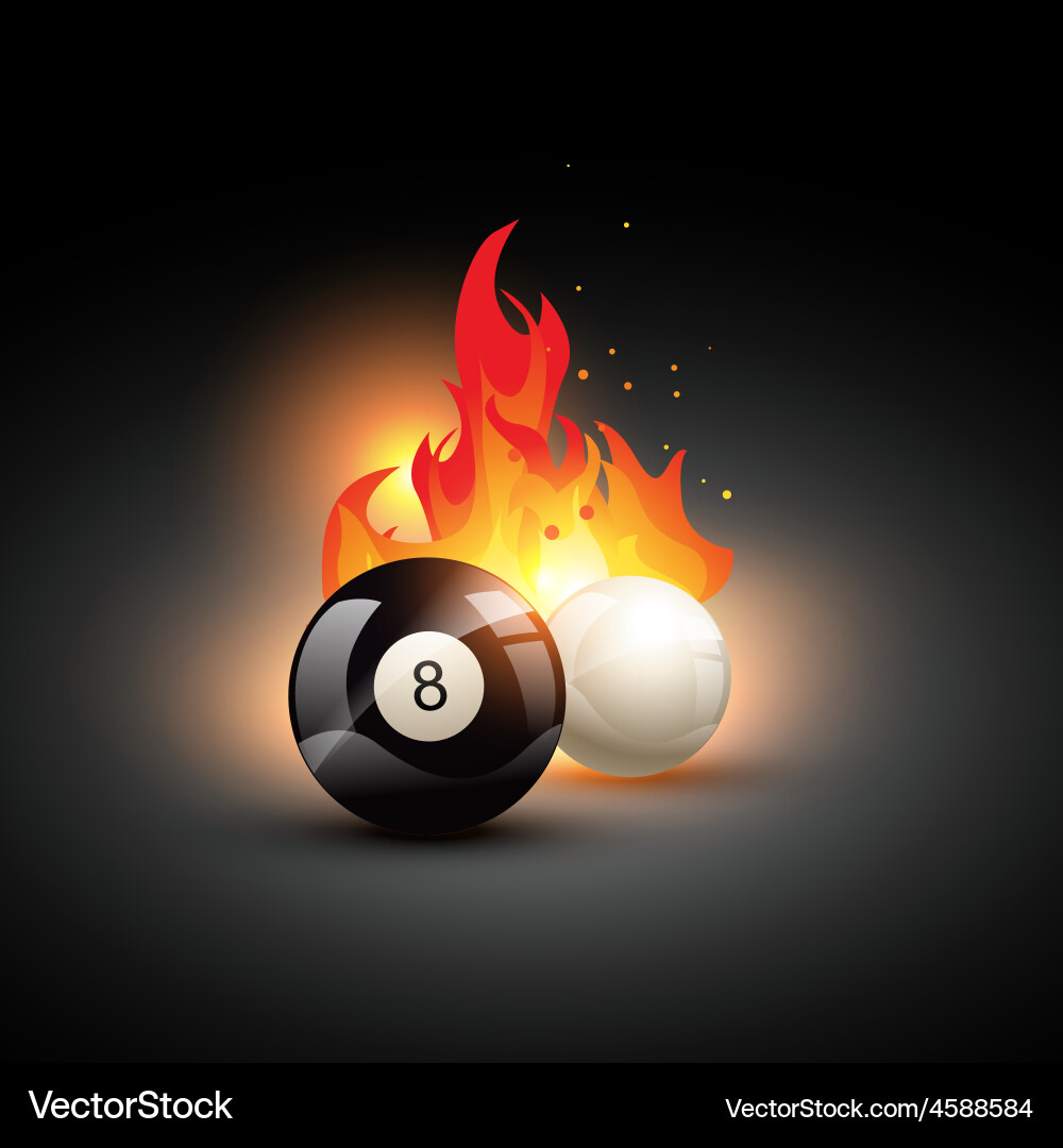 Pool ball Royalty Free Vector Image - VectorStock