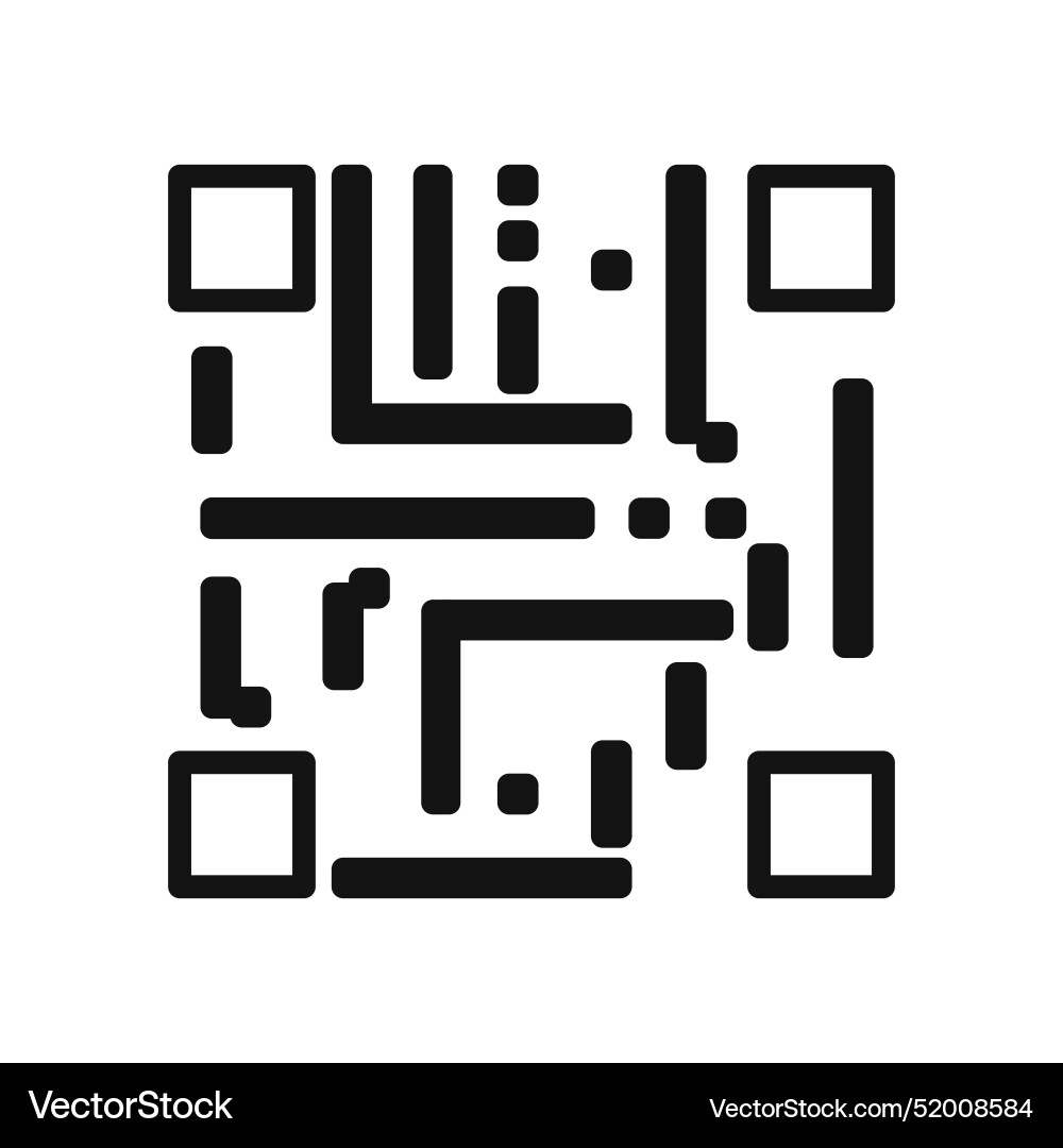 Qr code icon ideal for mobile payments Royalty Free Vector