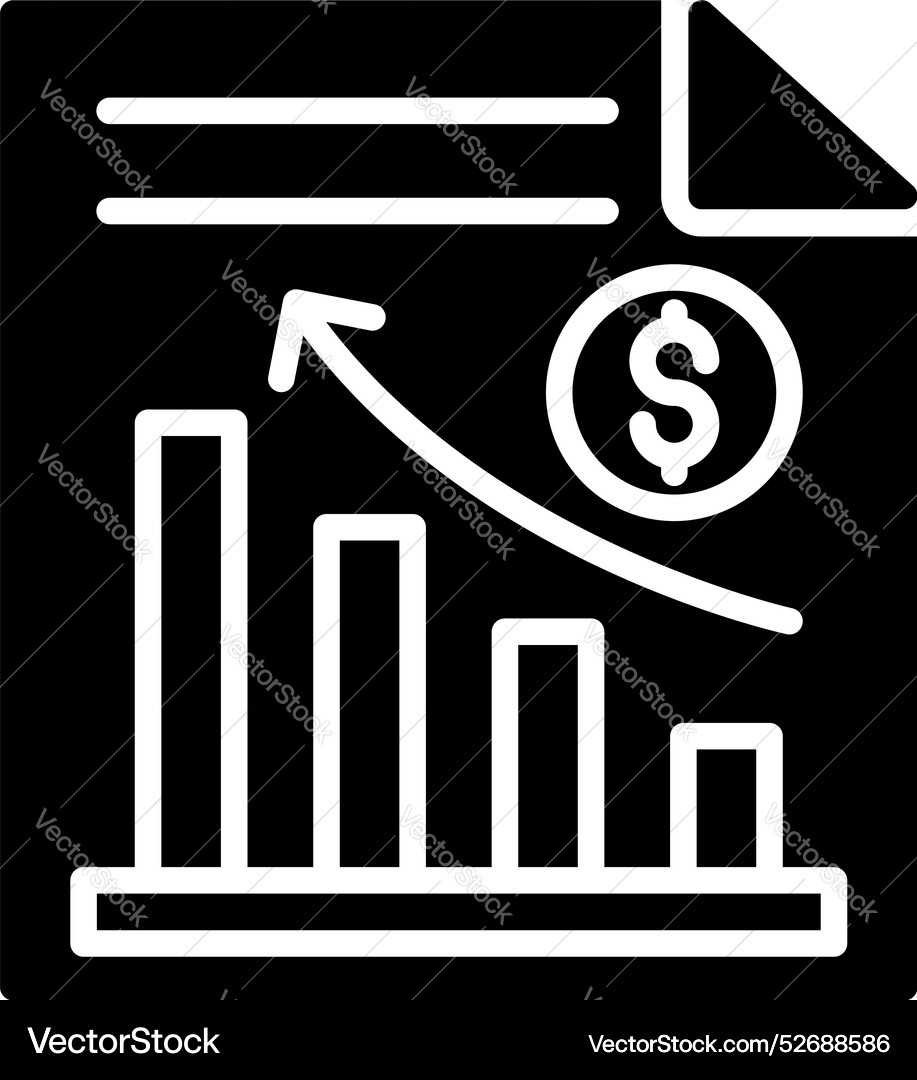 Bar graph icon Royalty Free Vector Image - VectorStock