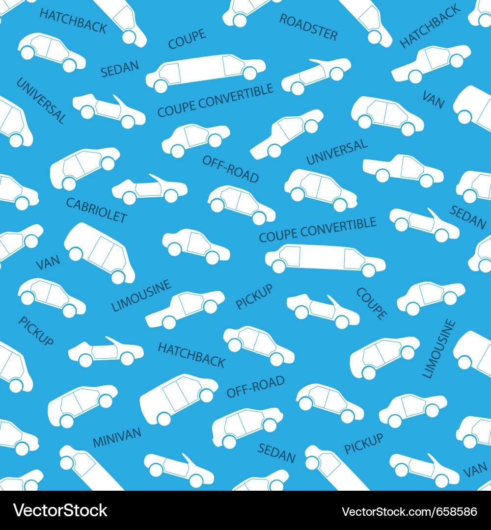 Car Background Pattern Royalty Free Vector Image