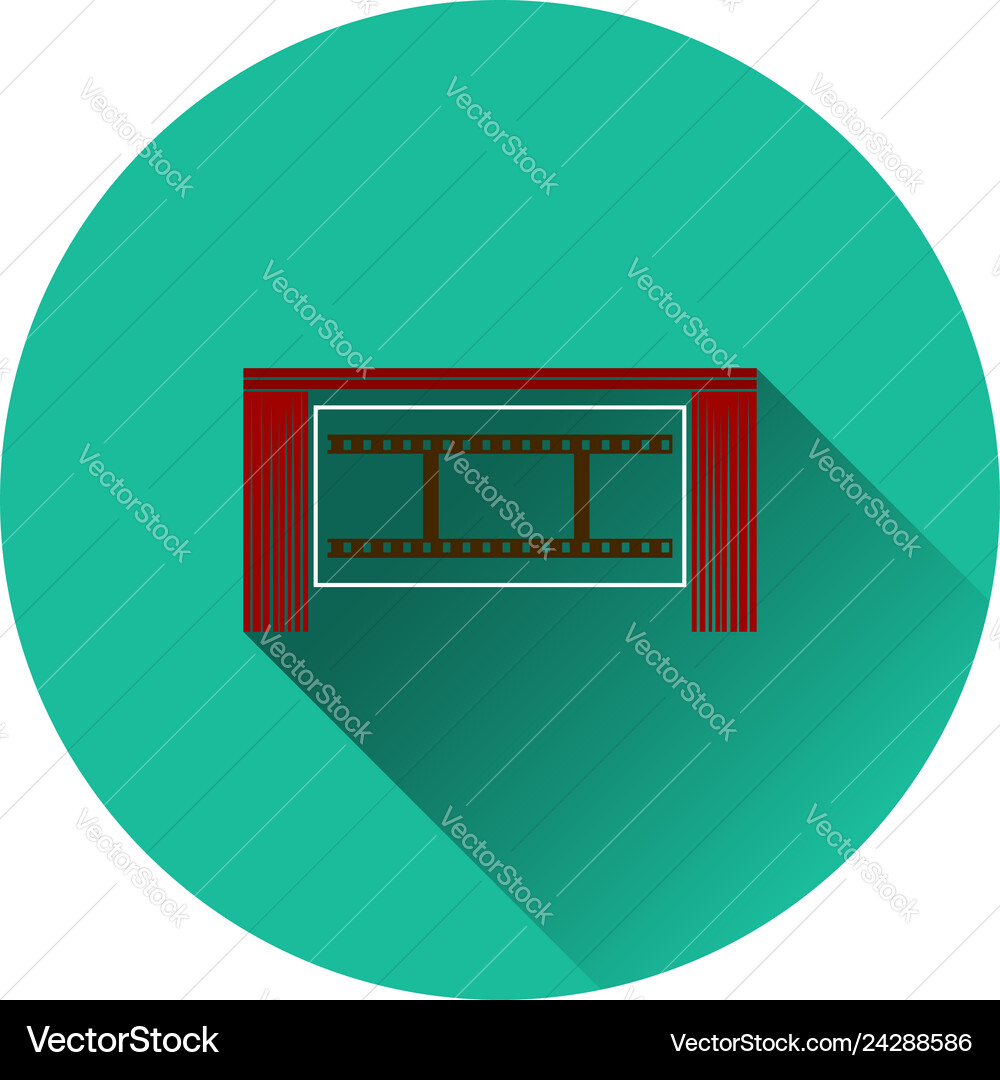 Cinema theater auditorium icon Royalty Free Vector Image