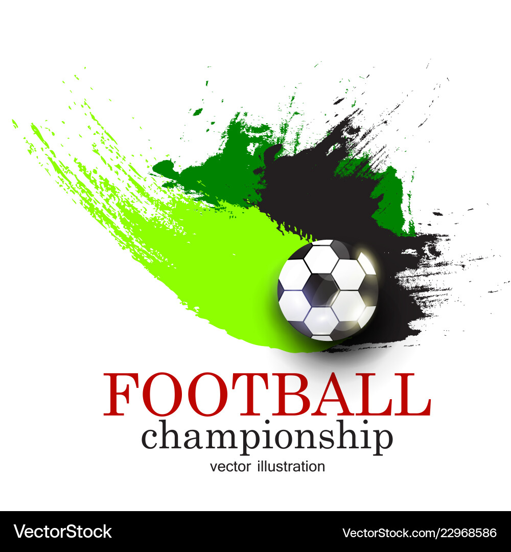 Football abstract background design template Vector Image