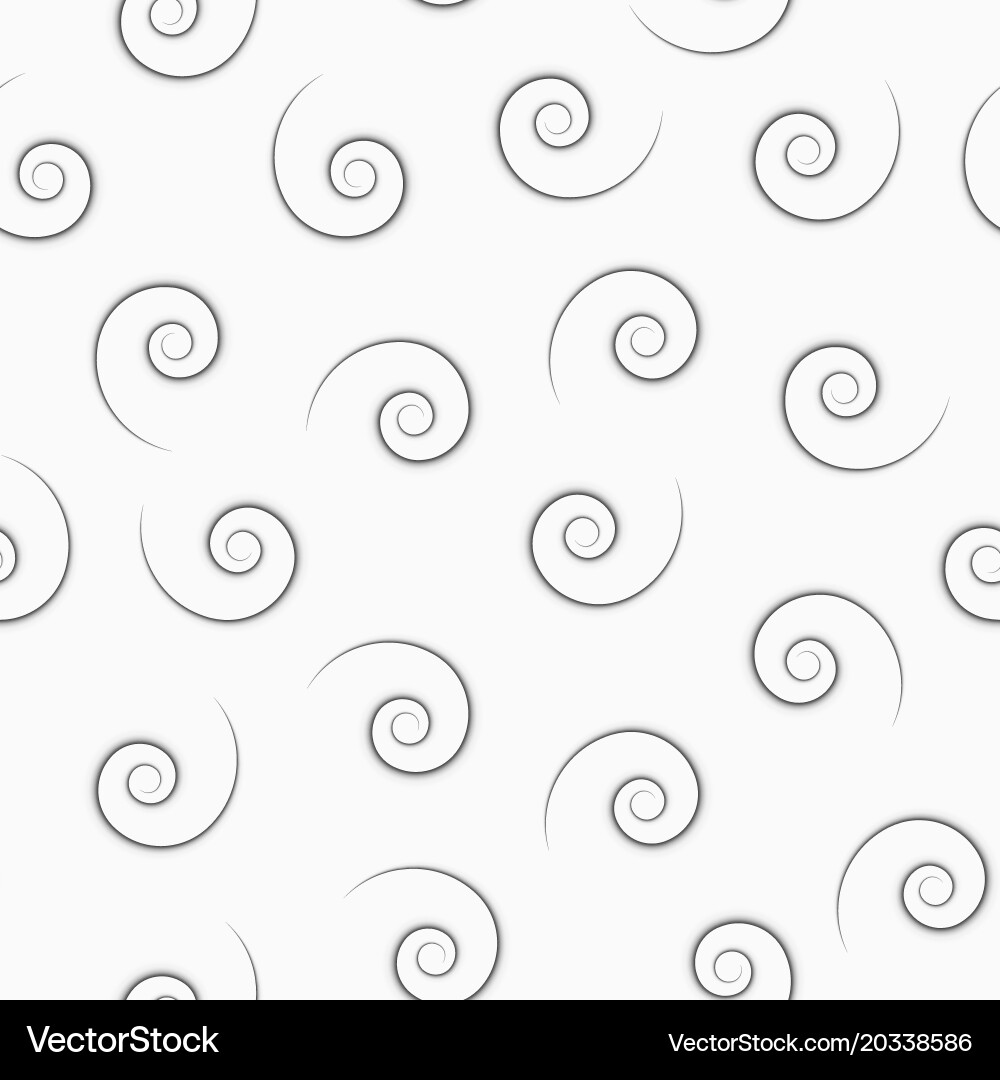 Spiral white seamless texture Royalty Free Vector Image