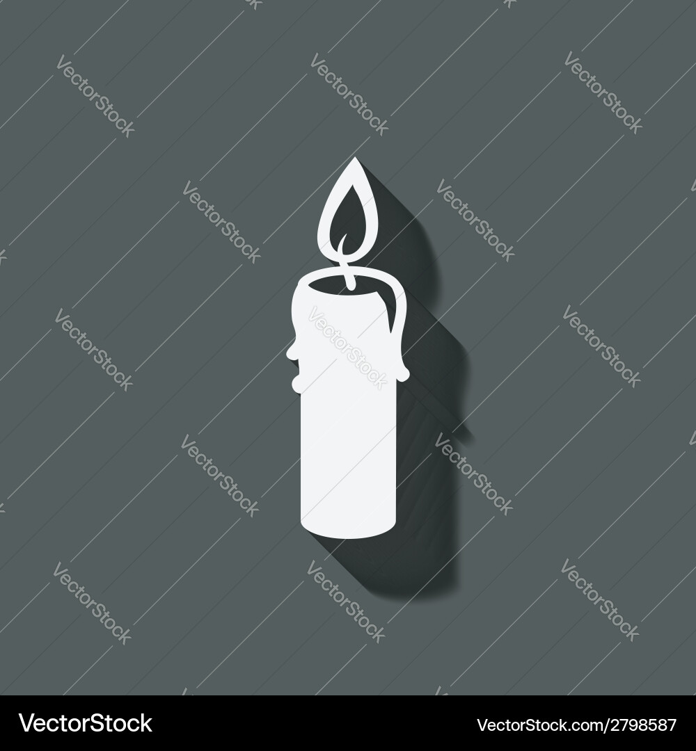 Candle design element Royalty Free Vector Image