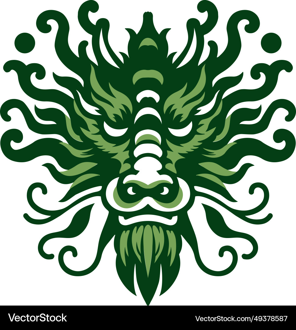 Chinese Dragon Front View