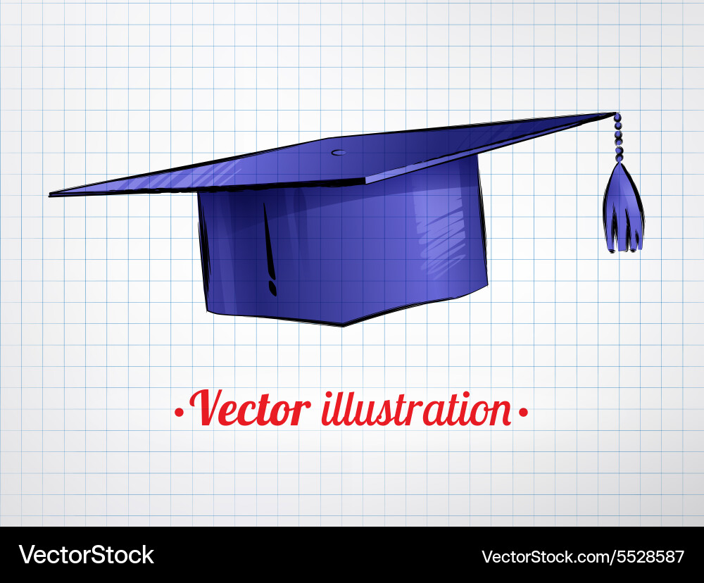 Mortarboard Royalty Free Vector Image - VectorStock