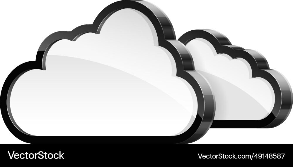 Realistic high detailed of cloud computing concept