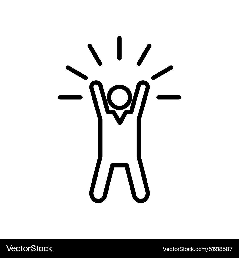 Self confidence icon outline set collection Vector Image