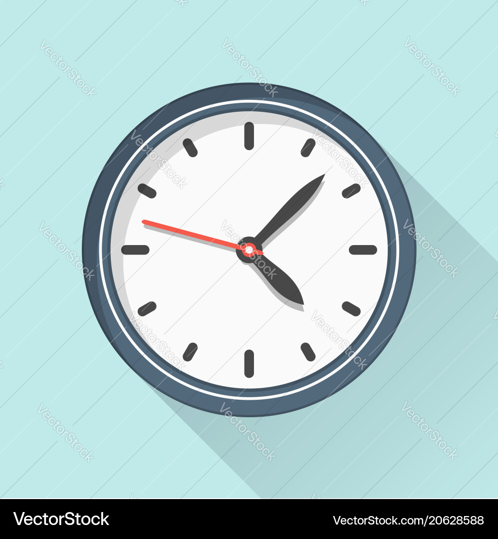 Clock Royalty Free Vector Image - VectorStock