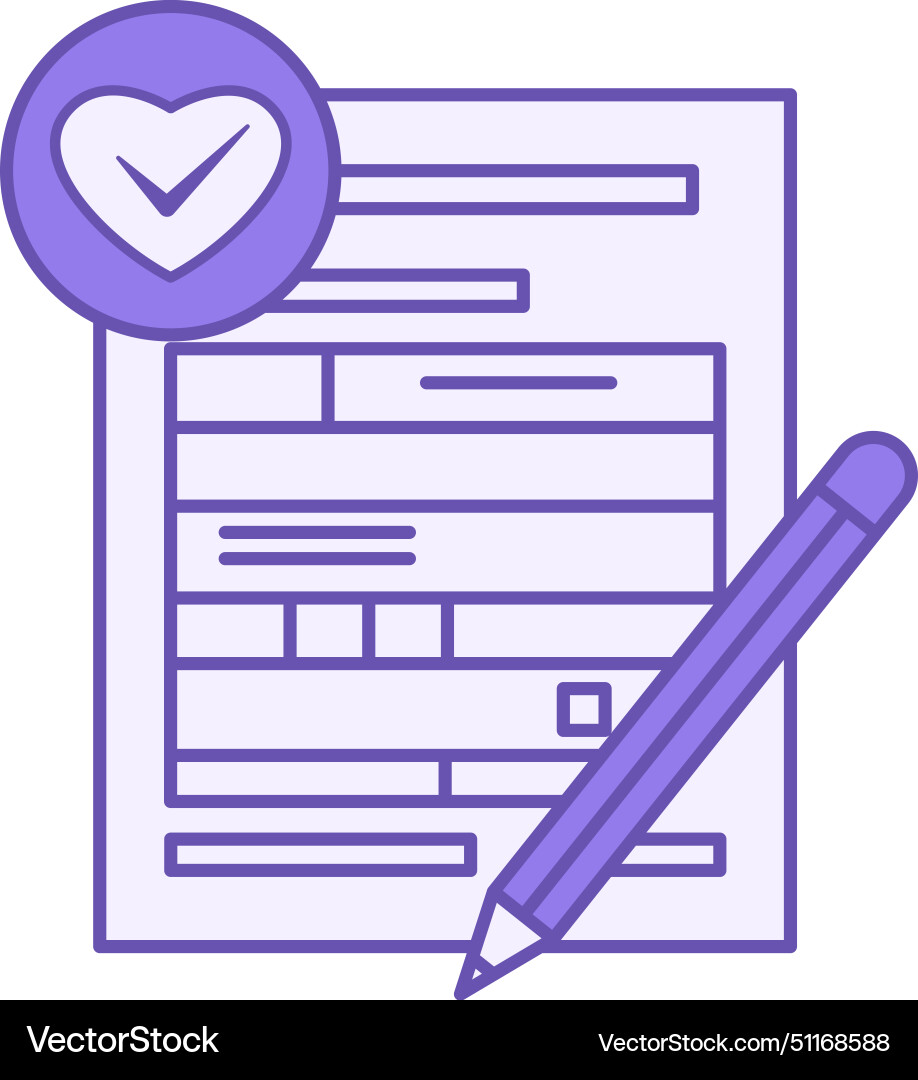 Colored positive note icon of letterhead Vector Image