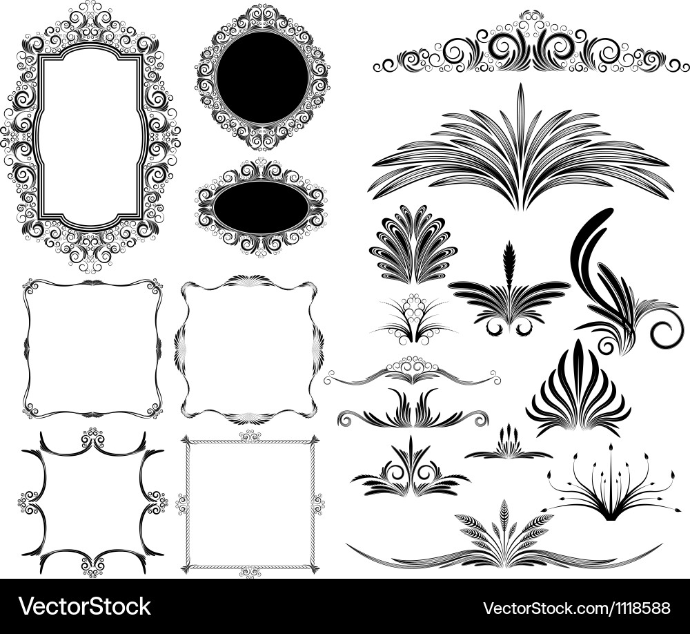 Design elements Royalty Free Vector Image - VectorStock