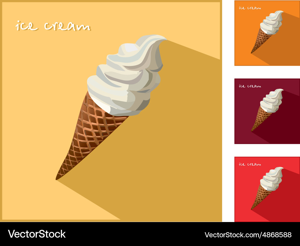 Ice Cream Cone Icon Royalty Free Vector Image - VectorStock
