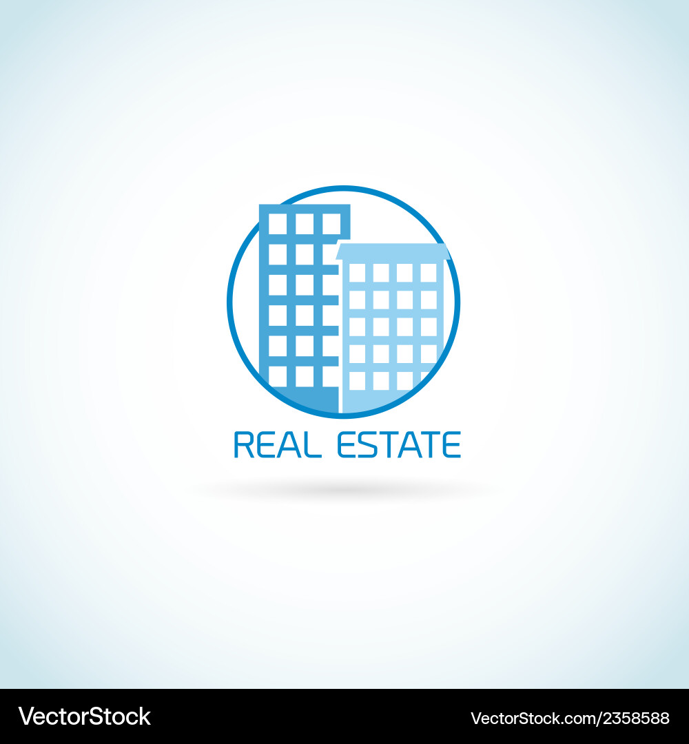 Real estate symbol Royalty Free Vector Image - VectorStock
