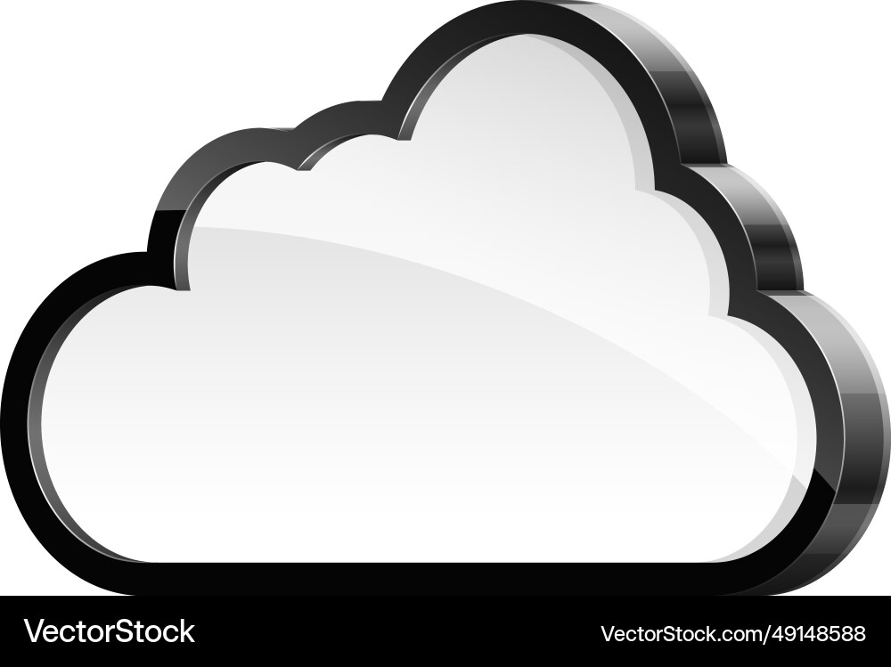 Realistic high detailed of cloud computing concept