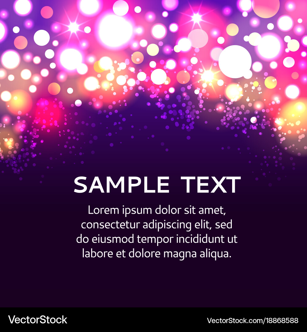 Shining pink bokeh background Royalty Free Vector Image