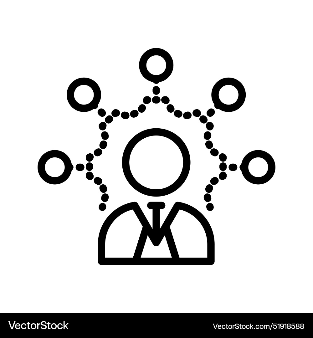 Skills set icon outline set collection or pack Vector Image