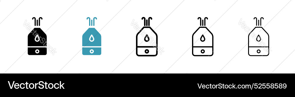 Humidifier icon set on white background Royalty Free Vector