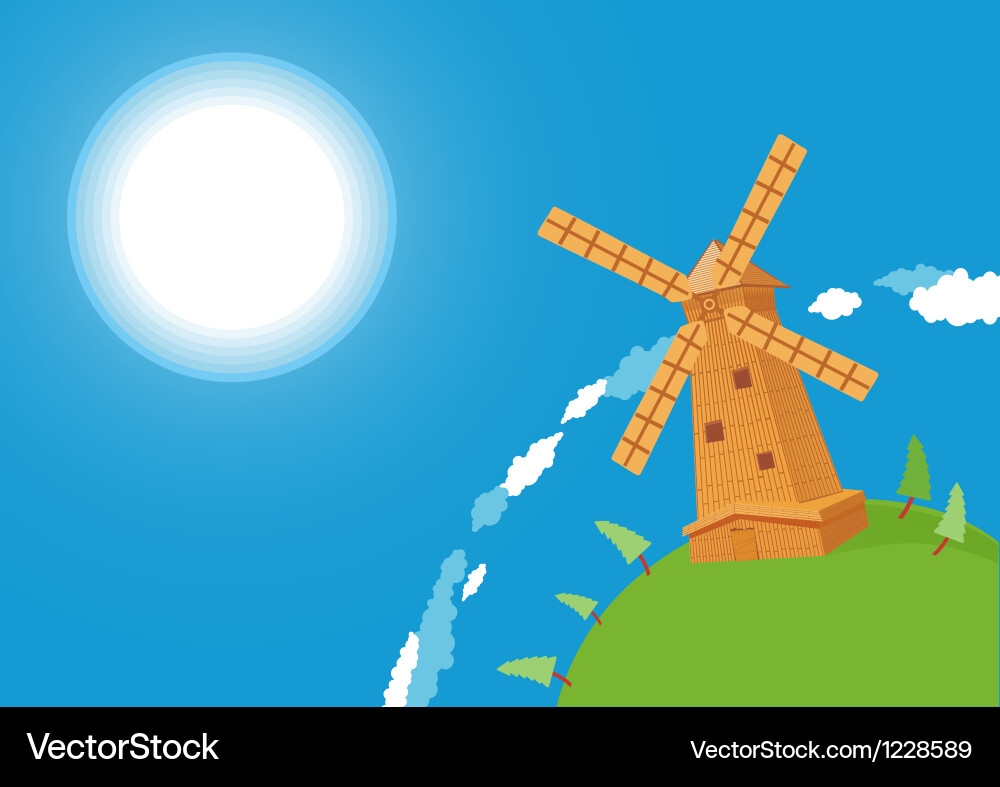 Mill Royalty Free Vector Image - VectorStock