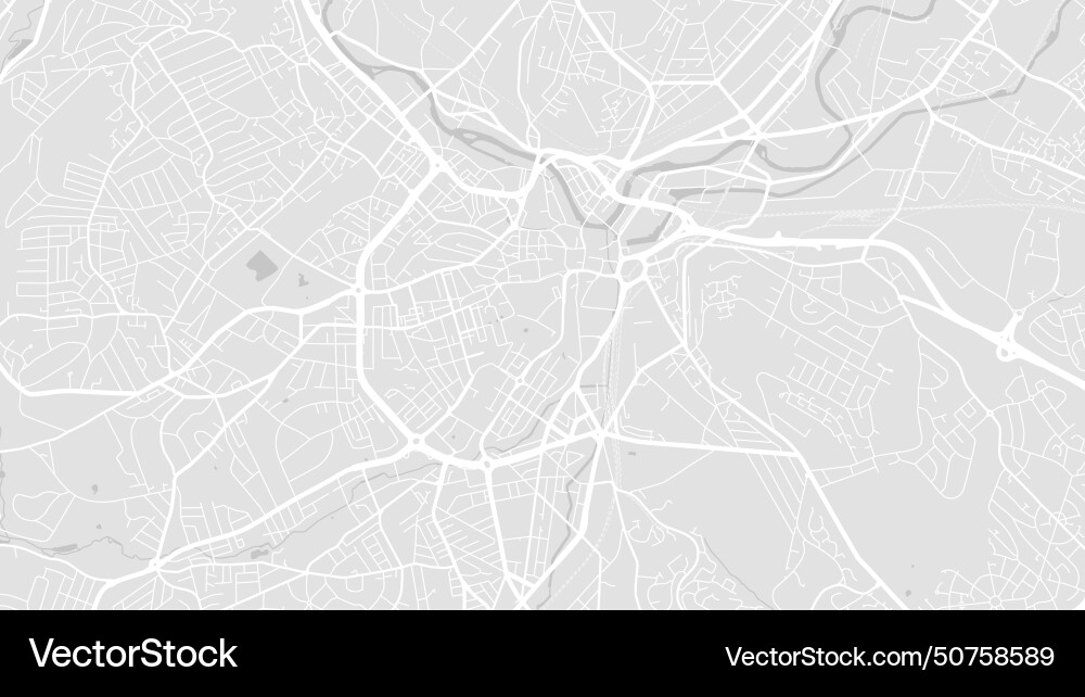 Sheffield map england grayscale city streetmap Vector Image