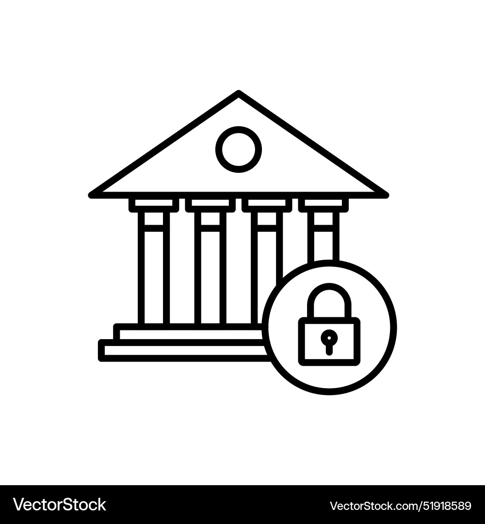 State security icon outline set collection or pack